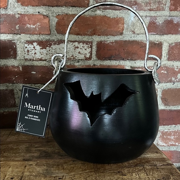 Martha Stewart | Holiday | Martha Stewart Black Bat Design Candy Holder ...